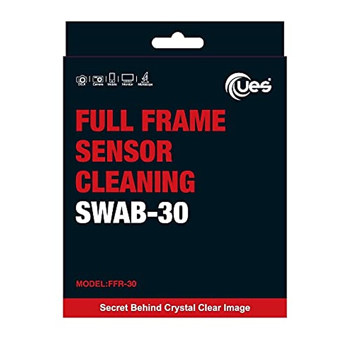 UES FFR-30 DSLR or SLR Digital Camera Sensor Cleaning Swabs for Full-Frame Sensors (30 X 24mm Swabs, NO Liquid Cleaner)