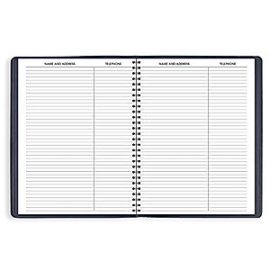 AT-A-GLANCE 2023 Weekly Planner, Quarter-Hourly Appointment Book, 13 Months, 8-1/4" x 11", Large, Navy (7095020)
