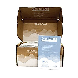 Cozy Comfort Weighted Blanket (9lb), Cooling Weighted Blanket, Weighted Blanket with Removable Cover, 36 x 56, Grey