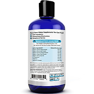 Cat Anxiety Relief 90 Day Supply - Faster Absorption Than Cat Calming Treats - Cat Calming Products for All Ages - Liquid Calming Cat Treats for Sleep Aid - 8 Ingredient Blend + Cat Melatonin