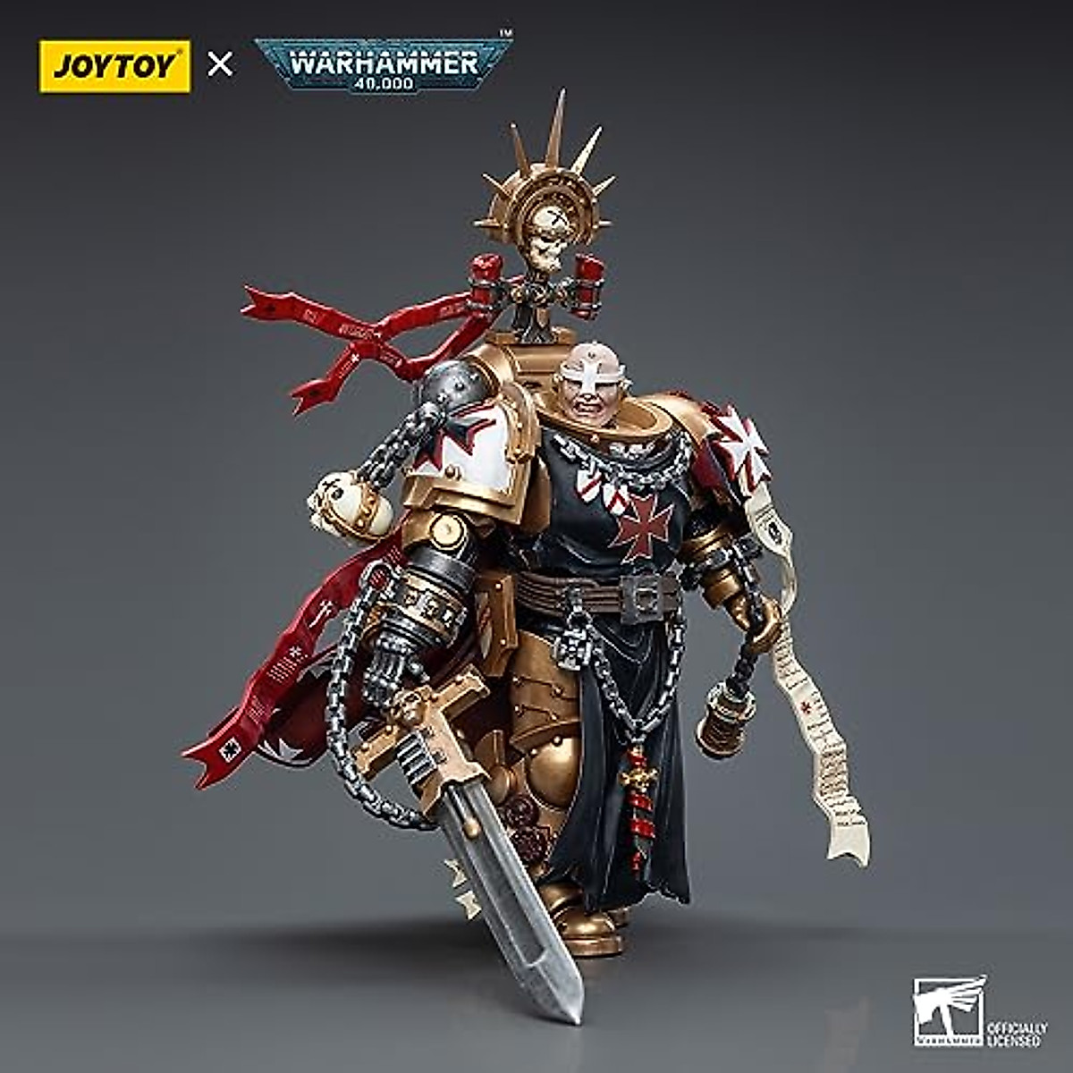 HiPlay JoyToy Warhammer 40K Black Templars High Marshal Helbrecht 1:18 Scale Collectible Action Figure