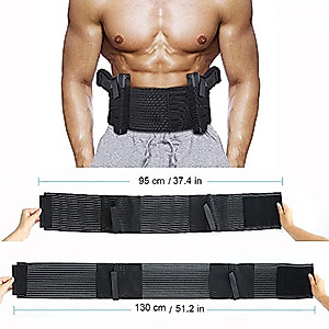 Accmor Belly Band Holster for Concealed Carry, Elastic Breathable Waistband Gun Holster for Women Men, Right and Left Hand Draw
