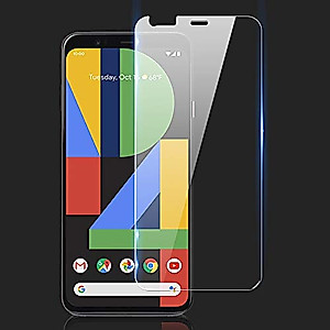 for Google Pixel 4 XL Screen Protector Tempered Glass, (2pcs) High Clear Thin Anti-stratch Screen Protector Protective Film for Pixel 4XL [Not Full Coverage]