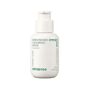 innisfree Green Tea Seed Hyaluronic Serum with Panthenol and Niacinamide, Korean Face Serum for Hydration and Glow (Packaging May Vary)