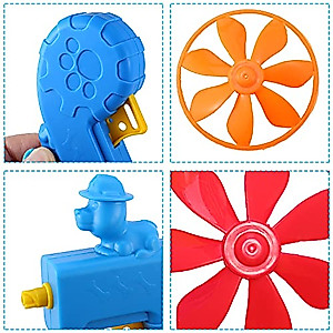 15 Pieces Cat Fetch Toys Colorful Flying Propellers Cat Chasing Flying Propeller Cat Playing Toy for Interactive, Exercising, Training, Hunting, Chasing, Batting, 5 Colors