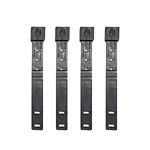 Clips (Pack of 4) (Black, Short) L8