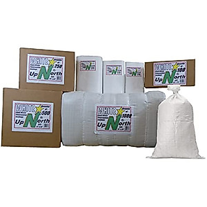 UpNorth Sandbags - Box of 100 - Empty Woven Polypropylene Sand Bags w/Ties, w/UV Protection; size: 14" x 26", color: White