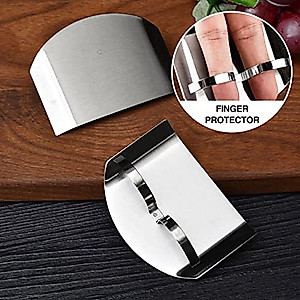 1 PCS Finger Guard for Cutting, Stainless Steel Finger Protector for Cutting Vegetables, Kitchen Tools Gadgets