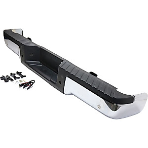 Bumpers That Deliver - Chrome, Steel Rear Step Bumper Assembly for 2009-2014 Ford F-150 w/Park Assist 09-14, FO1103166