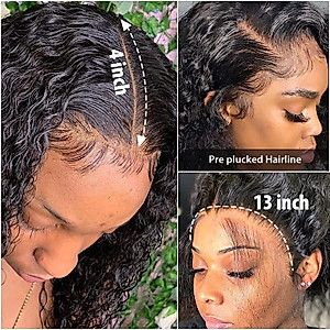 Sandistore Lace Front Wigs Human Hair Grade for Black Women Glueless Brazilian Wigs with Baby Hair Natural Looking