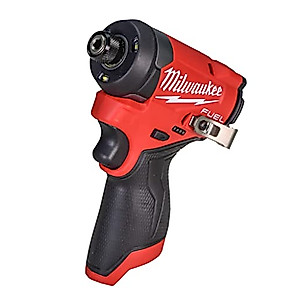 Milwaukee 3453-22 12V Fuel 1/4" Cordless Hex Impact Driver Kit with (2) 2.0Ah Lithium Ion Batteries, Charger & Tool Bag