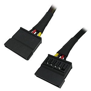 COMeap (3-Pack) SATA Power Cable for Lenovo Motherboard, ATX 4 Pin to SATA Hard Drive HDD Power Adapter Extension 12-inch(30cm)