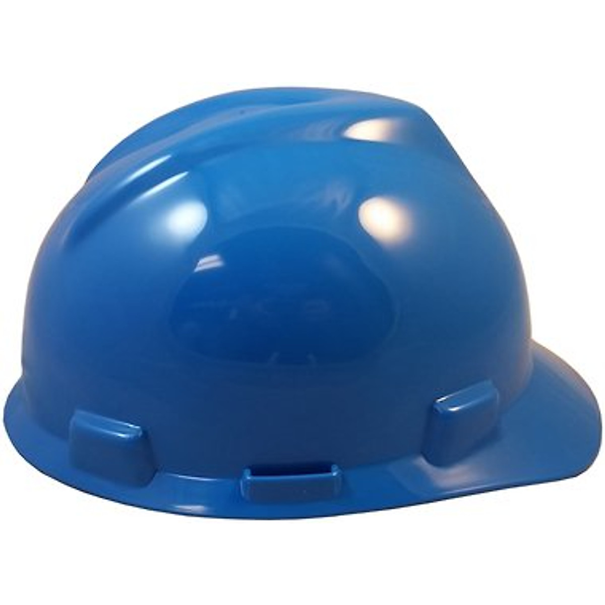 MSA V Cap Style Hard Hats w/FasTrac III Suspensions and Handy Tote Bag - Blue
