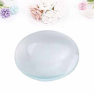 Round Glasses Round Glasses Double Convex Glass Lens, Polished Optical Lens Tool for Physics Classrooms and Labs, 30mm Diameter 50mm Length, Easy Use Circle Glasses Circle Glasses