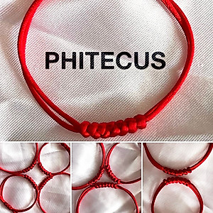 PHITECUS Red Bracelet protection for Newborn/Baby Girl/Baby boy/Girl and boy/Mommy and Me/family and Me. Amulet for Children. String for Good Luck and The Evil Eye. (Mommy and Me)