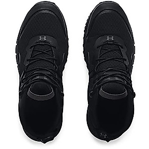 Under Armour Men's Micro G Valsetz Mid Military and Tactical Boot, Black (001)/Black, 11.5 M US