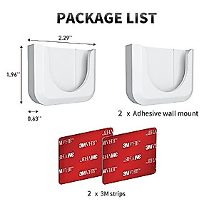 Blink Mini Camera Adhesive Wall Mount Bracket, Strong Adhesive Durable Camera Mount Stand for Blink Mini Indoor Camera, No Drill, No Screws, Decorate Damage-Free, Easy to Install (2 Pack)