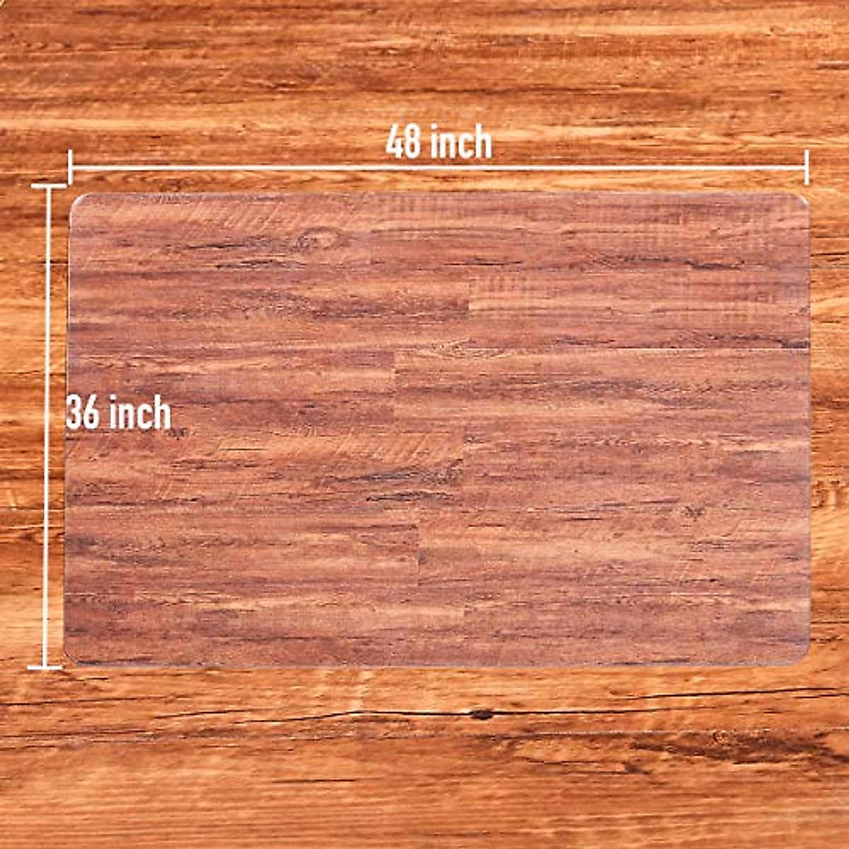 Office Chair Mat, 48"×36"-2mm Thick, Chair Mat for Hardwood Floor, Desk Chair Mat, Floor Protectors for Office Chairs, Office Mat, Office Mats for Rolling Chairs, Only for Hardwood Floor