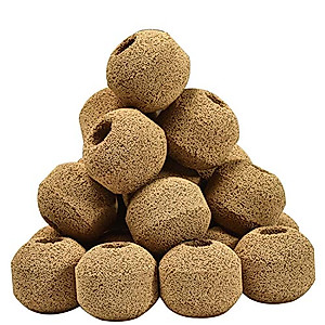 Hipanda Aquarium Filter Media Ceramic Bio Sphere,Quality Biological Rings for Marine and Freshwater Fish Tank (760g/1.67lb)