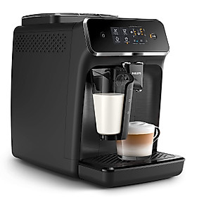 Philips 2200 Series Fully Automatic Espresso Machine w/LatteGo, Black, EP2230/14 (Renewed)