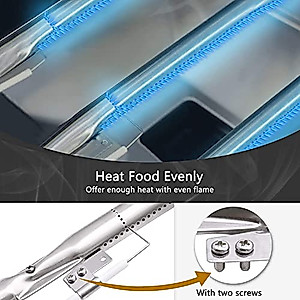 Grill Replacement Parts for Nexgrill 6 Burner 720-0898, 720-0898A, Nexgrill 720-0888, 720-0888N, 720-0830H, 720-0783E Gas Grill Models. Grill Burner Tubes, Heat Shield Tent Plates and Grill Igniters.