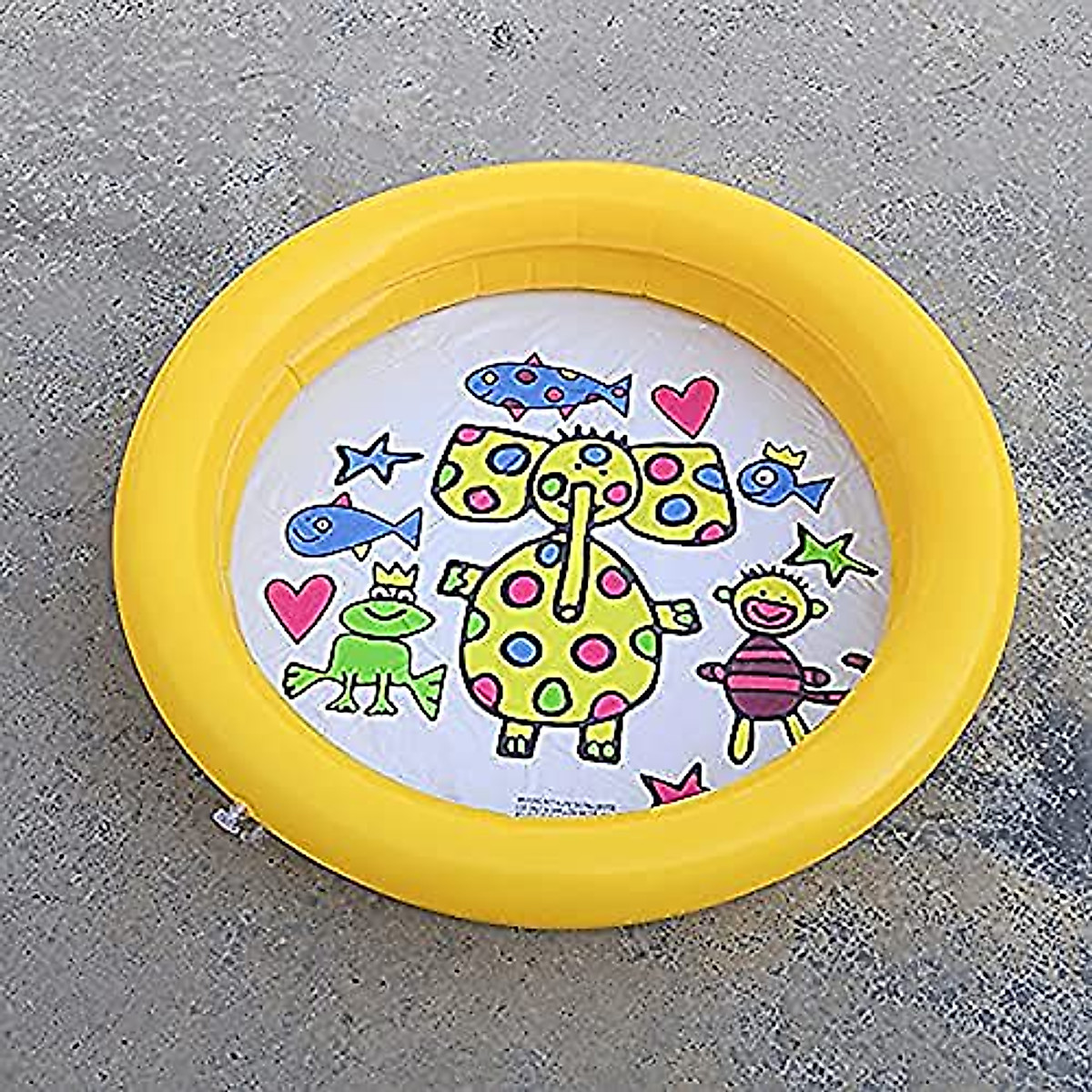 Nflatable Kids Kiddie Pool, Wading Pool for Toddler Durable Swimming Pool, Family Above Ground Pool, Summer Outside Round Pools for Children Adults Garden Backyard,Yellow