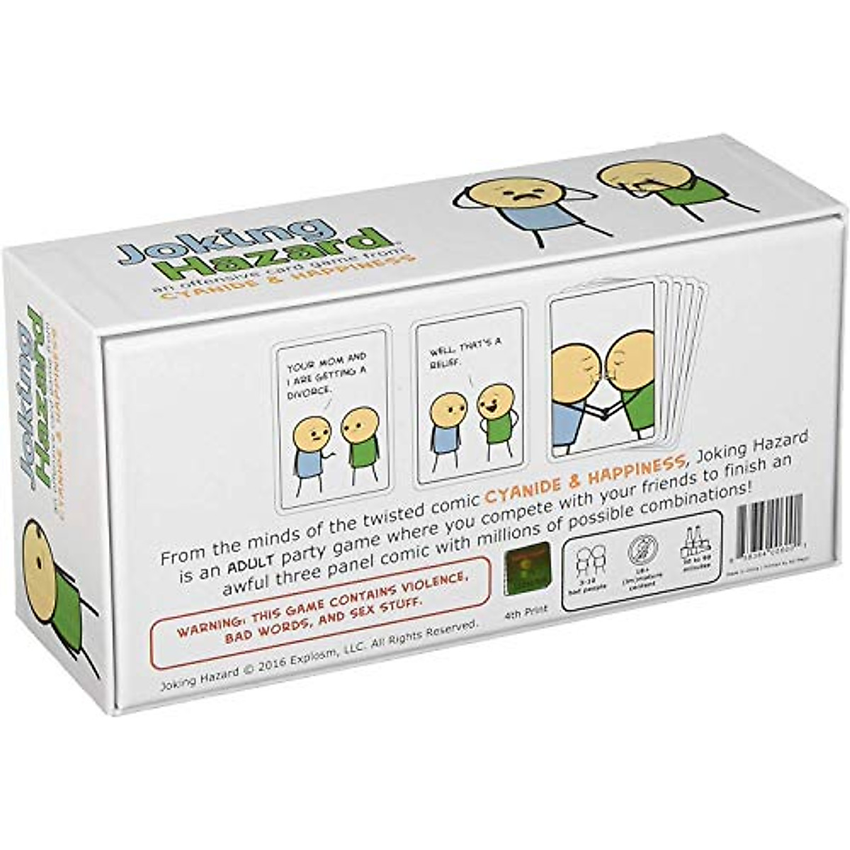 Joking Hazard by Cyanide & Happiness - a funny comic building party game for 3-10 players, great for game night