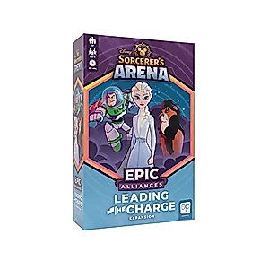 Disney Sorcerer’s Arena: Epic Alliances Leading The Charge Expansion | Featuring Buzz Lightyear, Scar, and Elsa | Officially-Licensed Disney Strategy & Family Board Game