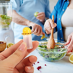 BESTonZON 6pcs Mini Portable Sauce Bottle Bento Salad Dressing Ketchup Bottle (cartoon Sauce Bottle 6pcs) Ketchup Containers Honey Bottles Lightweight Small Seasoning Bottle Travel Plastic