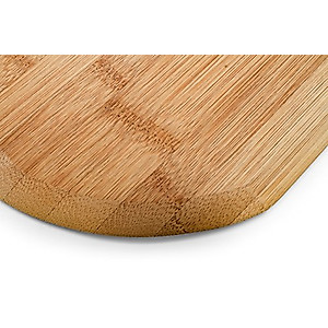Camco Bamboo Pizza Peel, Charcuterie with Handle - Pizza & Bread Serving or Baking Board | Cutting Board & Serving Tray for Fruit, Vegetables and Cheese - (53000)