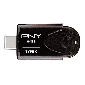 PNY P-FD64GTBAT4TC31-GE Elite Type-C USB Type-C 3.1 Gen 1, Up to 130MB/S, 64 GB