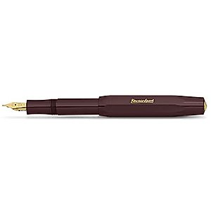 カヴェコ(Kaweco) Caveco CSFP-BO Fountain Pen, Medium, Medium Point, Classic Sports, Bordeaux