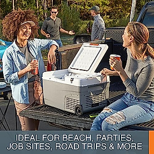 Worx 20V Mini Refrigerator 24 Qt, Portable Electric Cooler, Car Cooler Fridge for Truck RV Camping, Power Share WX876L (Batteries and Charger Included)