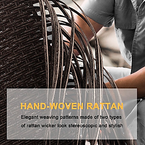 Nuu Garden 43'' Propane Fire Pit Table, CSA Certified 50,000 BTU Outdoor Patio Propane Fire Pit Table with Fire Pit Wind Guard,Removable Lid, Ceramic Tabletop, Water-Proof Oxford Cover, Dark Brown