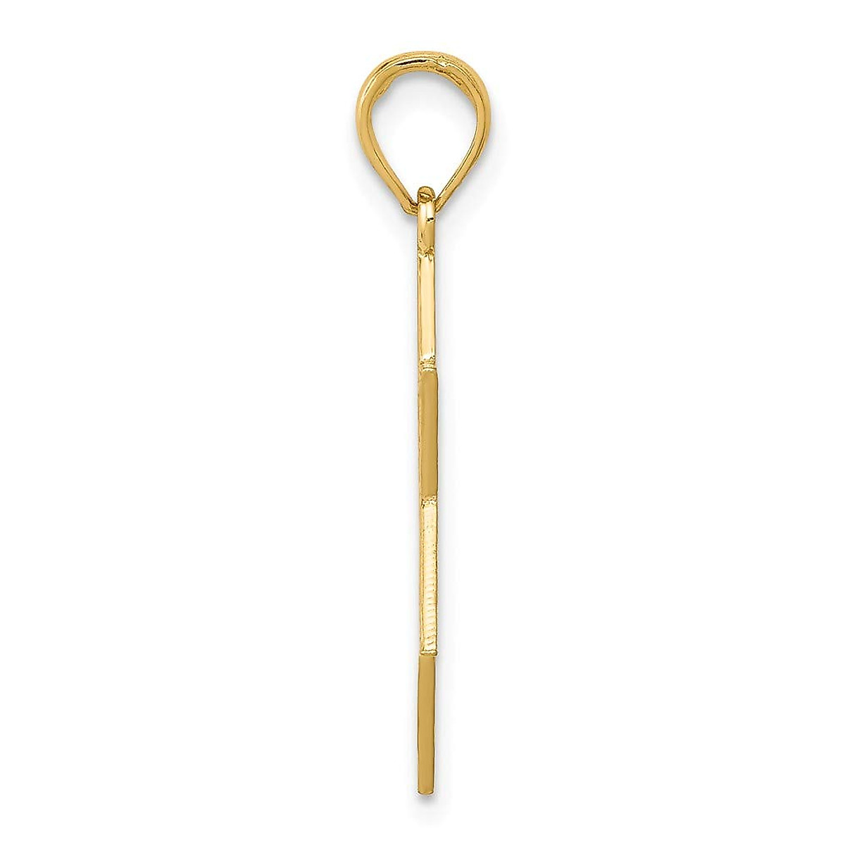 Solid 14k Yellow Gold Star of David Lucky Jewish Menorah Pendant Charm - 27mm x 18mm