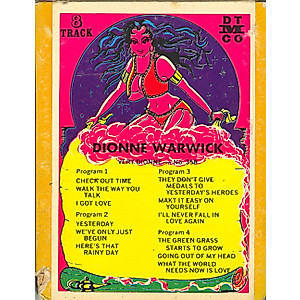 Dionne Warwick: Very Dionne -10653 8 Track Tape