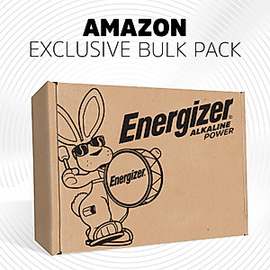 Energizer Alkaline Power 9 Volt Batteries (8 Pack), Long-Lasting Alkaline 9V Batteries