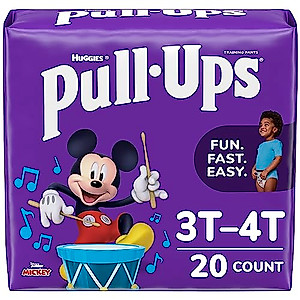 Pull-Ups Boys' Potty Training Pants, Size 5, 3T-4T, 20 Ct