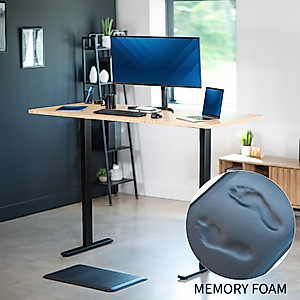 VIVO Anti-Fatigue 28 x 17 inch Comfort Mat for Standing Desks, Sit Stand Ergonomic Foot Support, MAT-F-V28D
