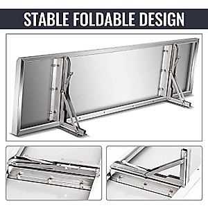 Concession Window, Aluminum Alloy Food Truck Service Window & Awning Door & Drag Hook, Serving Window for Food Trucks Concession Trailers,48" X 12"Shelf