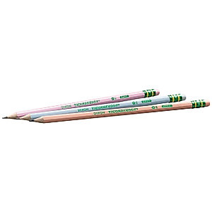 Ticonderoga Pencils, Wood-Cased, Pre-Sharpened, 2 HB Soft, Pastel, 10 Count