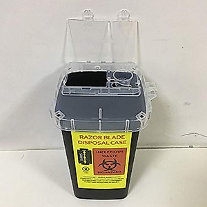 YHCWJZP Kitchen Gallon Trash Garbage Bin Wastebasket,Barbershop Disposable Blade Tattoo Needles Square Waste Storage Box Container - Red