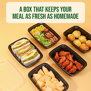 TaidMiao Meal Prep Containers Reusable - 38oz 30 Pack Meal Prep Containers With Lids Microwavable, Freezer Safe Food Prep Containers, Disposable To Go Containers