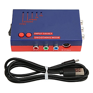 Pomya Converter for RetroScaler 2X Converter, A V to HD Multimedia, Interfa Cecompatible for RetroScaler2x Line Multiplier(Blue)