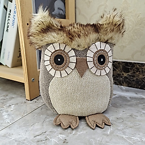 Fabric Animal Door Stopper Gifts for Mom Decorative Doorstops Book Stopper Wall Protectors Anti Collision Cute Owl