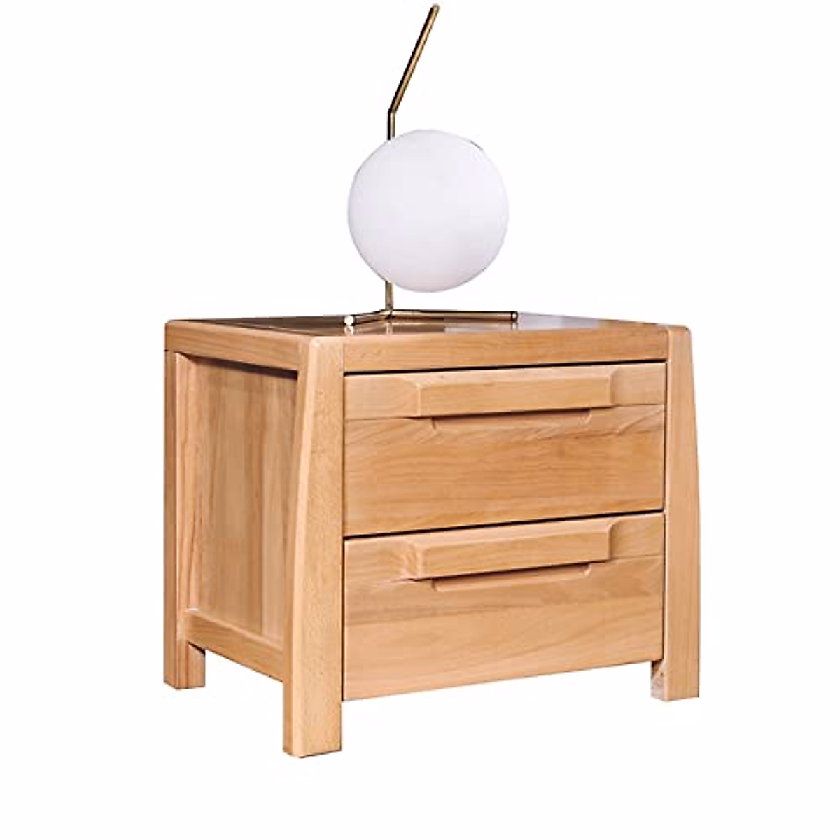 HIGOH Bedside Table Minimal Modern Bedside Table Wooden Bed Base Bedside Table Bedroom Furniture