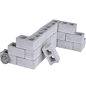 Acacia Grove Mini Cinder Blocks, 12 Pack, 1/12 Scale