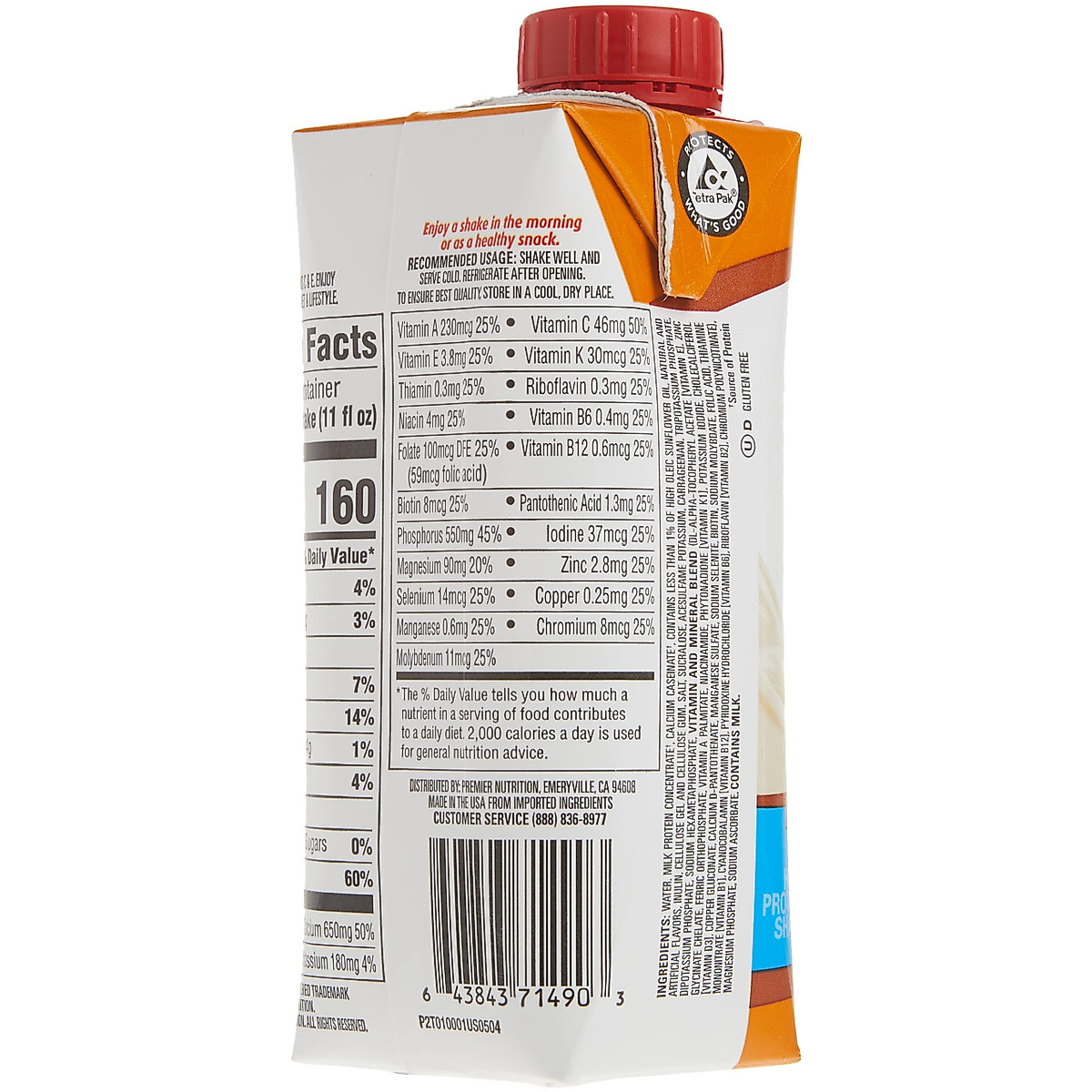 Premier Protein Premier Caramel High Protein Shake, 11 Fl Oz (Pack of 15)