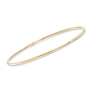 Ross-Simons Two-Tone Sterling Silver Jewelry Set: 6 Bangle Bracelets. 8.5 inches