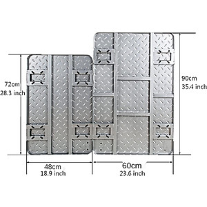 Platform Truck Heavy Platform Truck Steel Folding Push Cart 360 Degree Swivel Wheels Moving Dolly Cart Flat Handtruck Portable Flatbed Cart Reliable